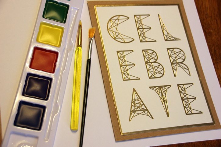Paint & Create "Celebrate" Card