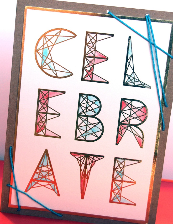 Paint & Create "Celebrate" Card