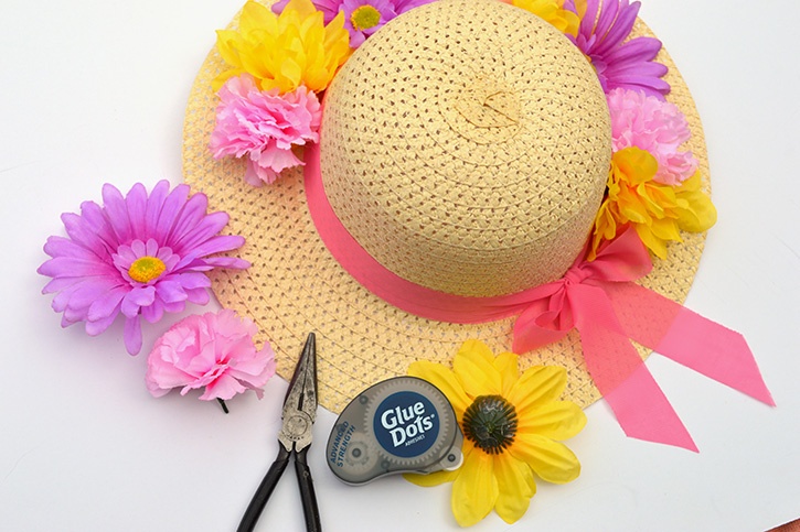 DIY Spring Hat Wreath