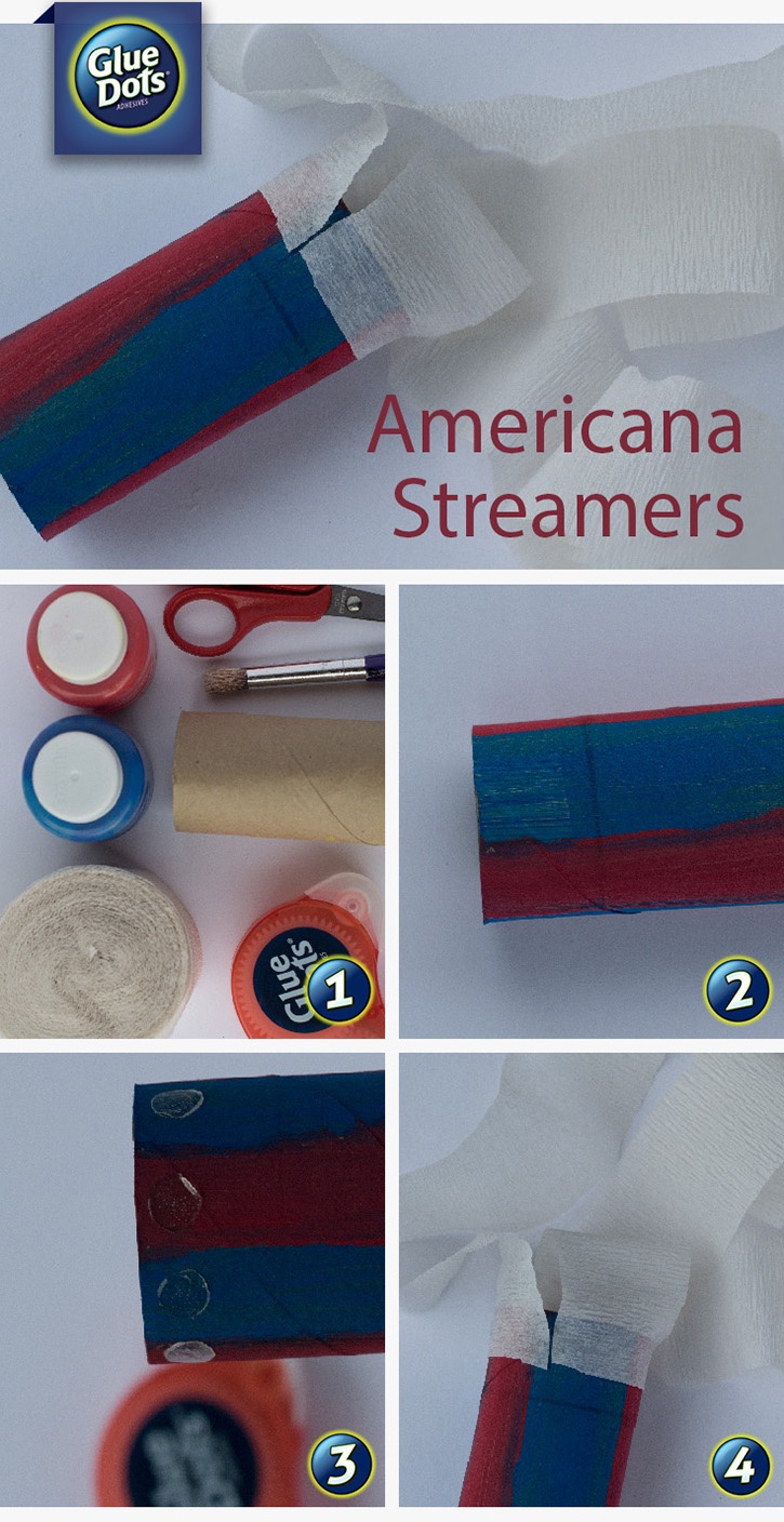Patriotic Streamer Craft for Kids