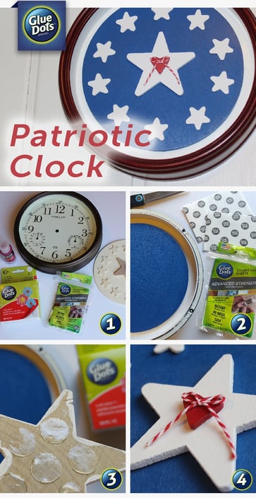 Patriotic Repurposed Clock Case