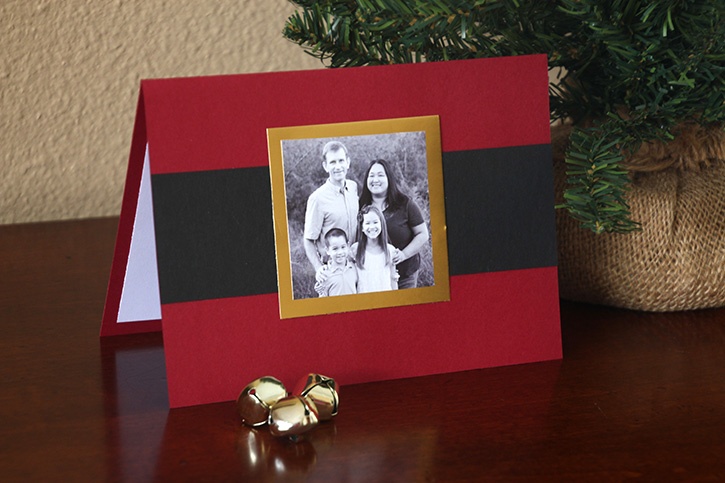 Santa Belt Buckle Card