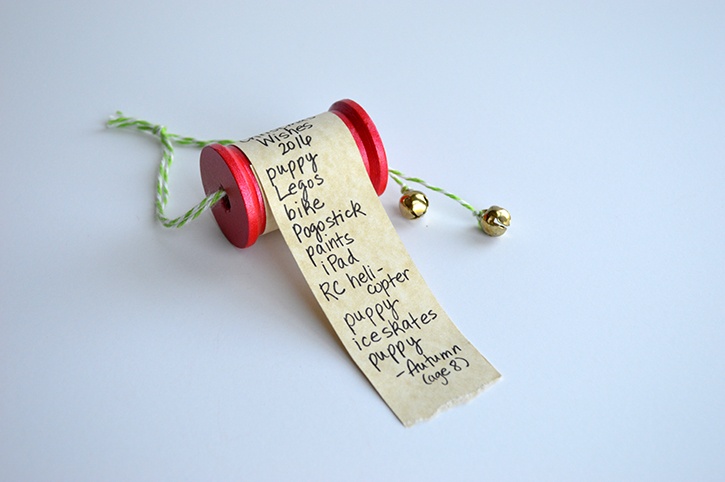 Wish List Ornament Made with Glue Dots Craft Dots