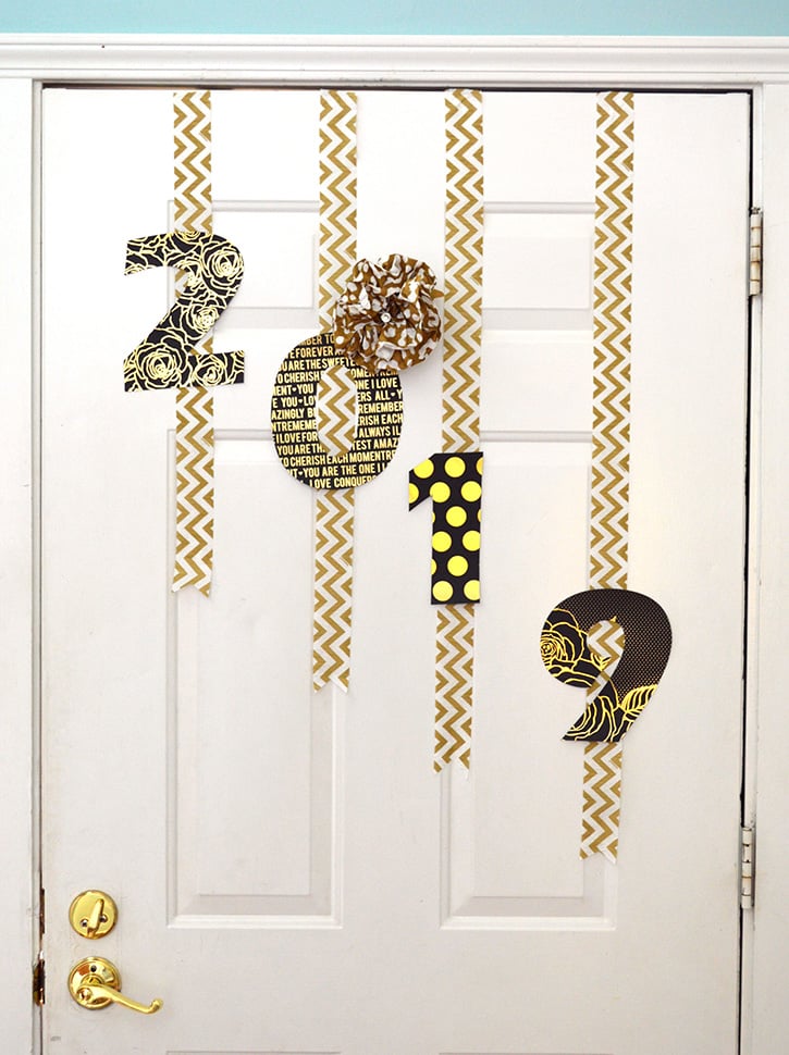 New Years Door Decor