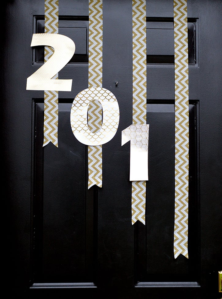 New Years Door Decor