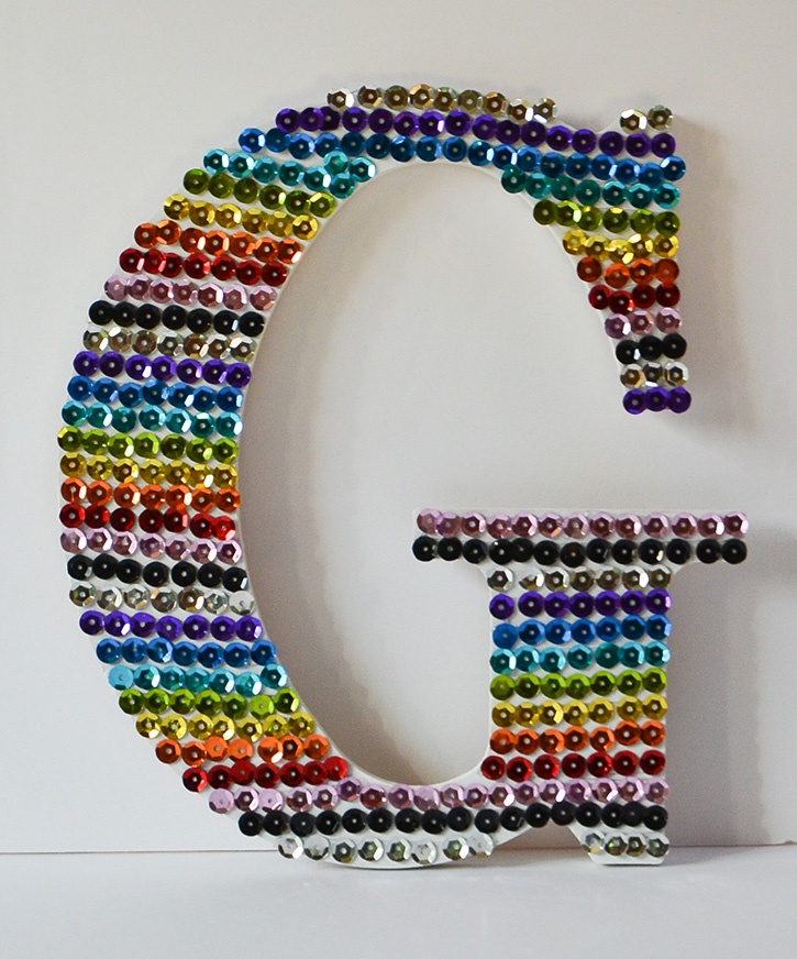 Sequins Monogram Decor