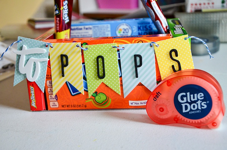 “To Pops” Candy Bar Gift Container