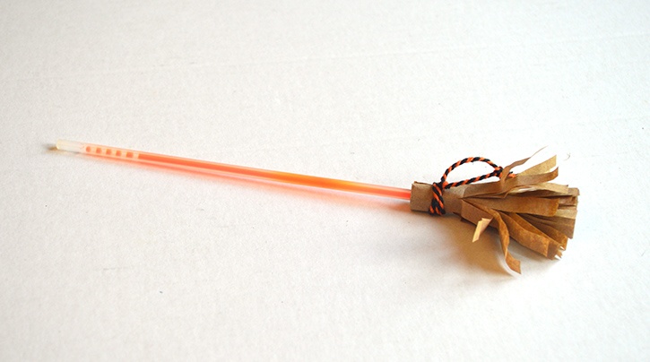 Glow Stick Witch Brooms