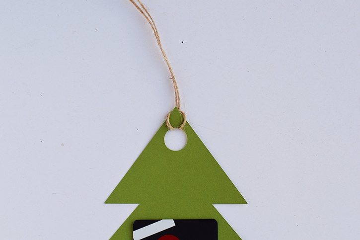 Hanging Christmas Tree Gift Card Holder