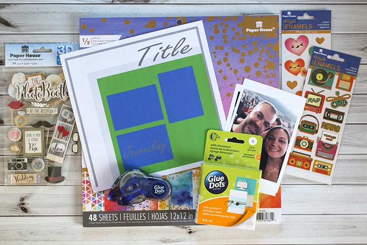 Paper House Scrapbook Layout