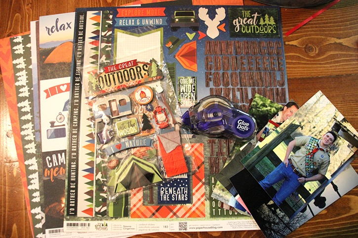 Scrapbooking with a Kit
