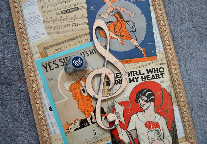 Craft Cuts: Vintage Music Collage