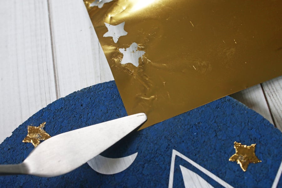 Foiling Adhesive Shapes