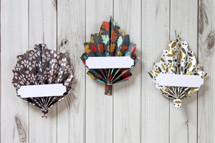 Folded Leaf Cards