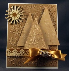 Embossed Christmas Tree Card