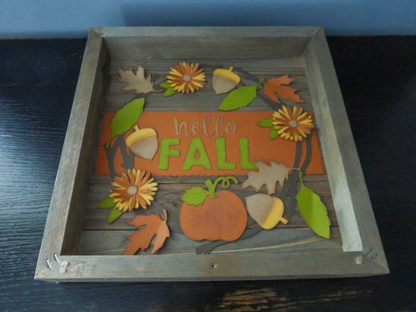 ‘Hello, Fall’ Shadow Box