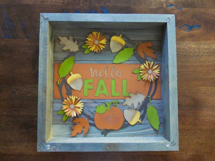 ‘Hello, Fall’ Shadow Box